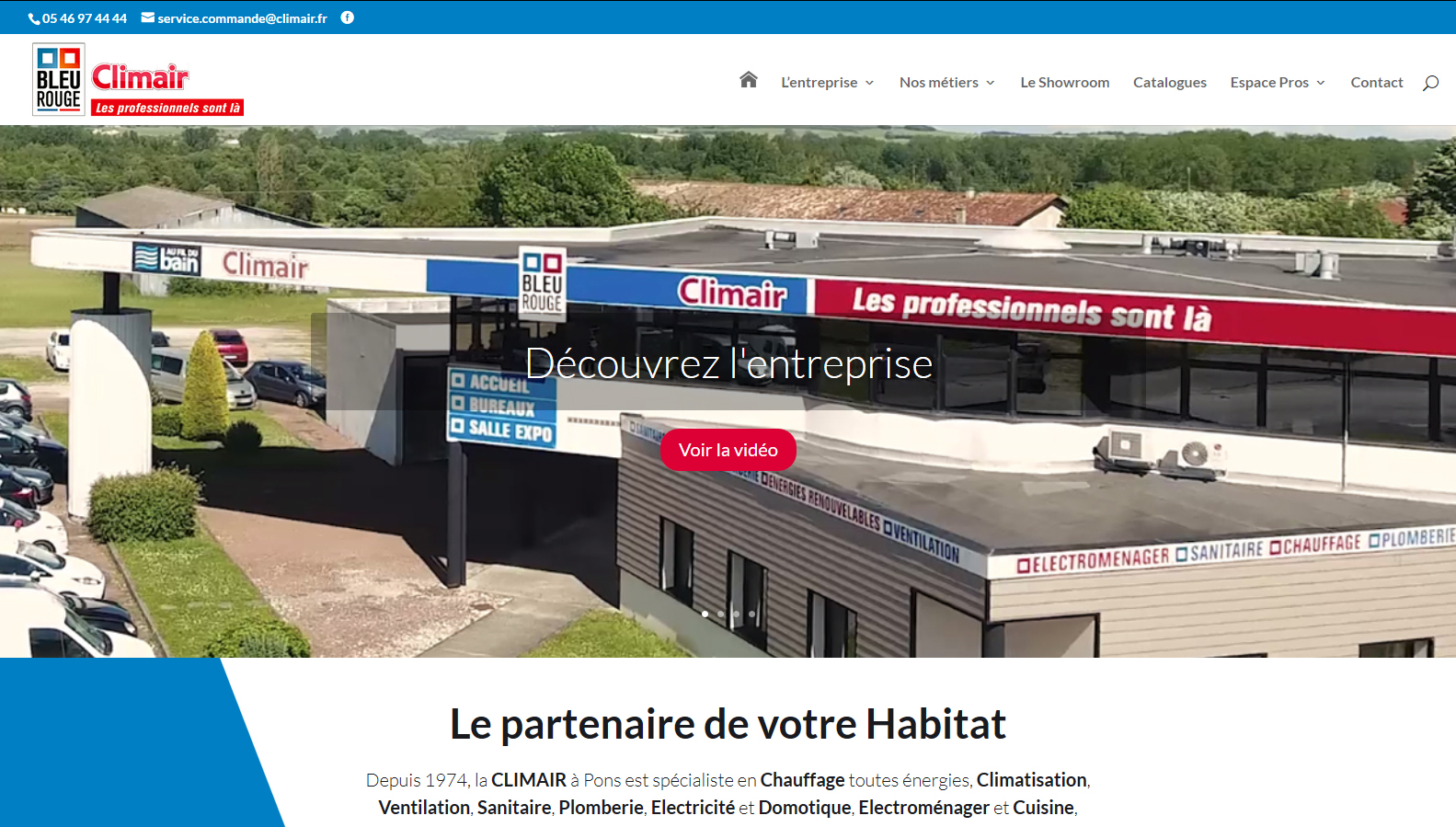 Climair - Le Groupement - Algorel - Bleu Rouge - Au fil du Bain